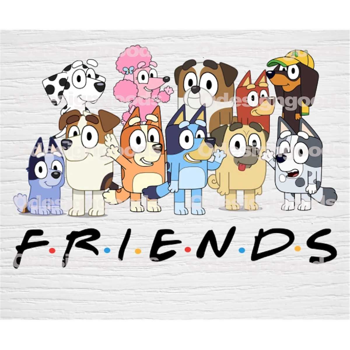 Bluey Friends Png, Bluey Friends Instant Download Png, Ready | Inspire ...