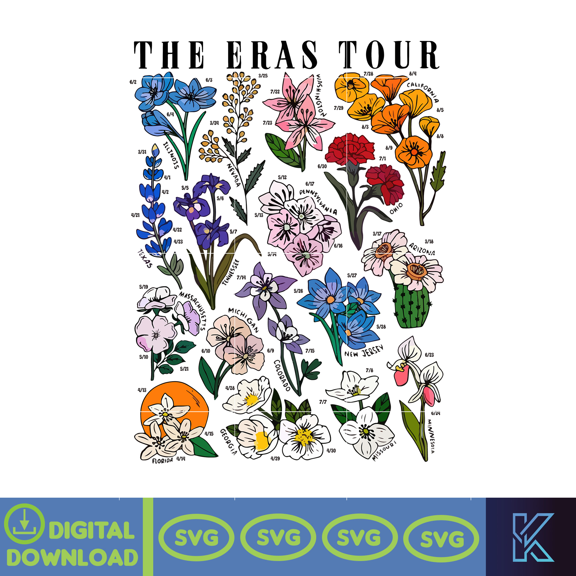 The Eras Tour Svg Png Trending, TS Tour Png, Trending Music | Inspire ...