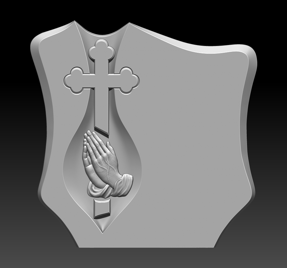 3D STL Model for CNC file Tombstone Prayer Orthodox cross. S | Inspire ...