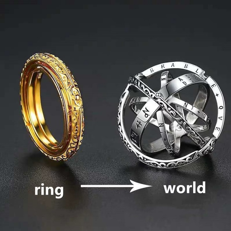 Metamorphic Astronomical Ball Ring | Inspire Uplift