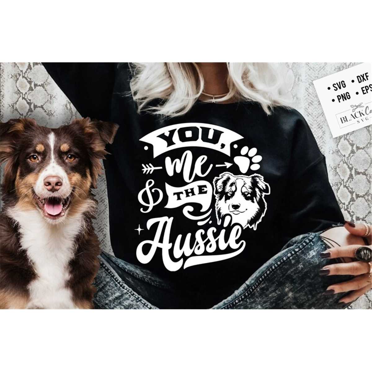 You me and the Aussie svg, Aussie dog svg, I love my Aussie - Inspire ...