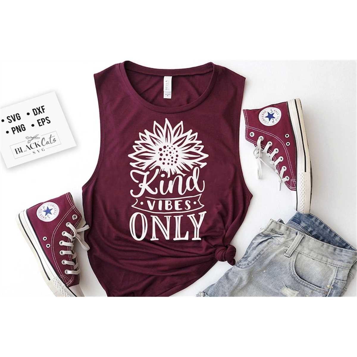 Kind vibes only SVG, Kindness SVG, Inspirational Svg, Kind C - Inspire ...