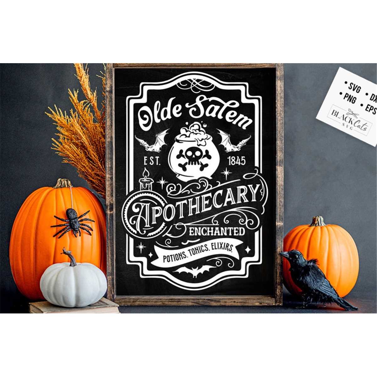 Olde Salem apothecary svg, Salem svg, Witch svg, Farmhouse H - Inspire ...