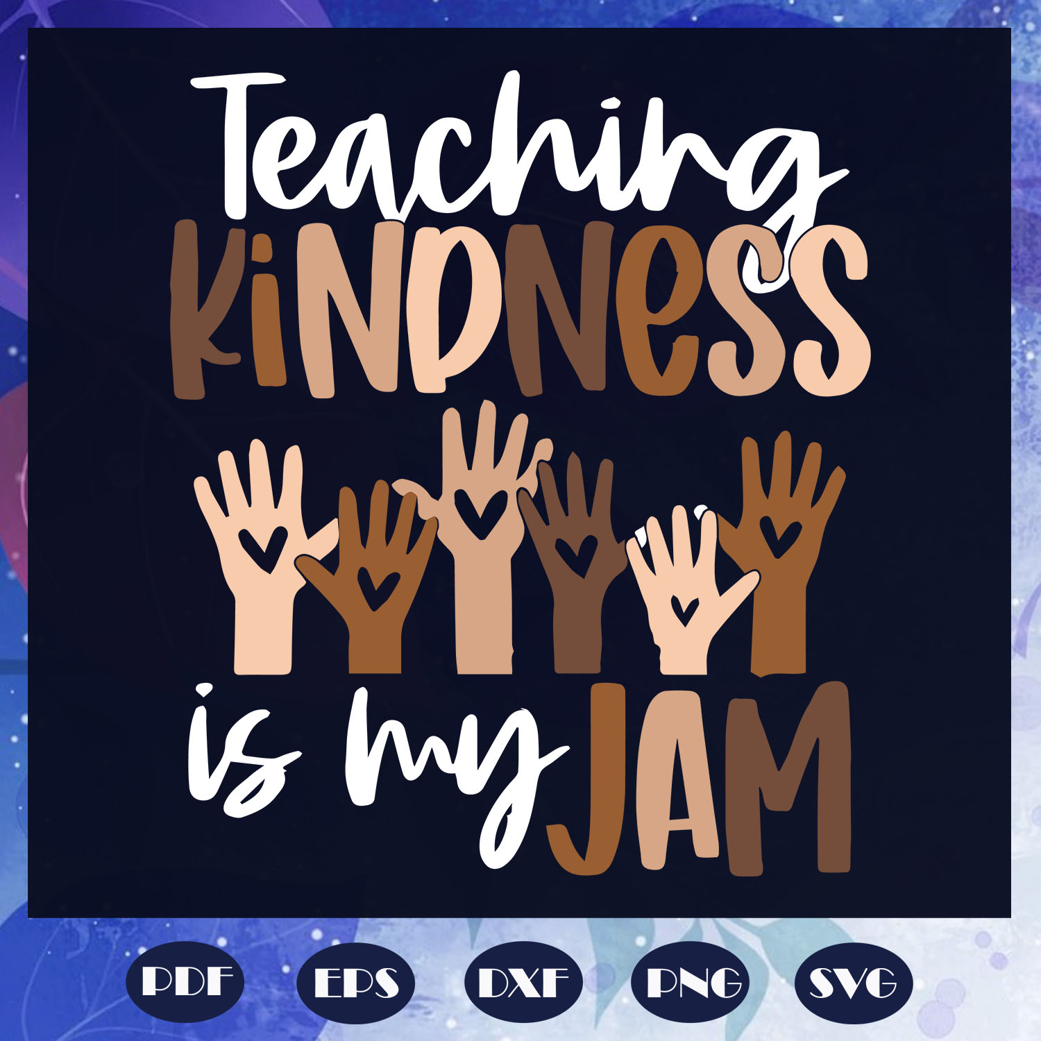Teaching Kindness Is My Jam, 100th Days svg, back to school | Inspire ...