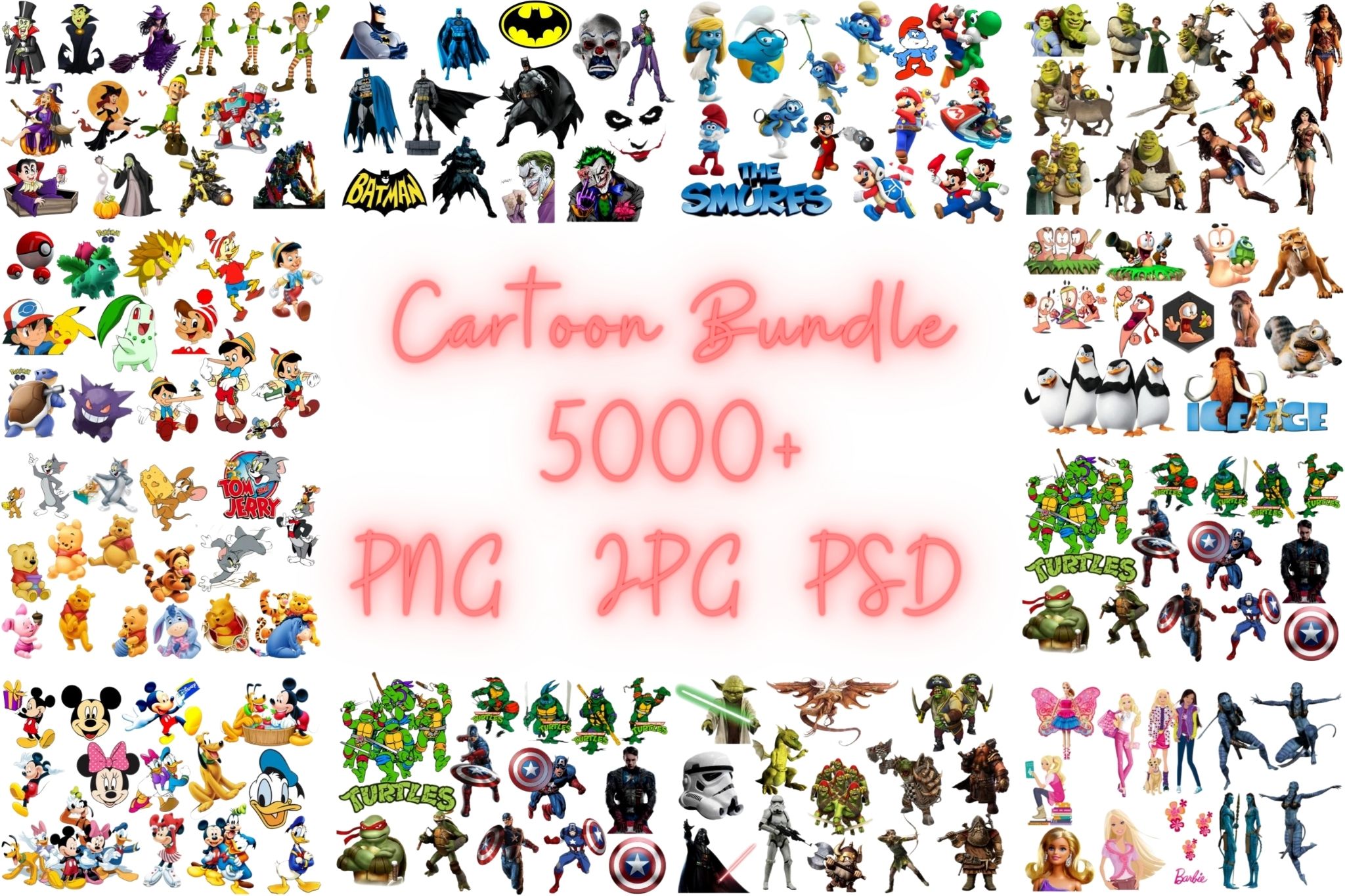 Mega Bundle | Disney SVG Bundle Digital Download Pack 3 - De | Inspire ...
