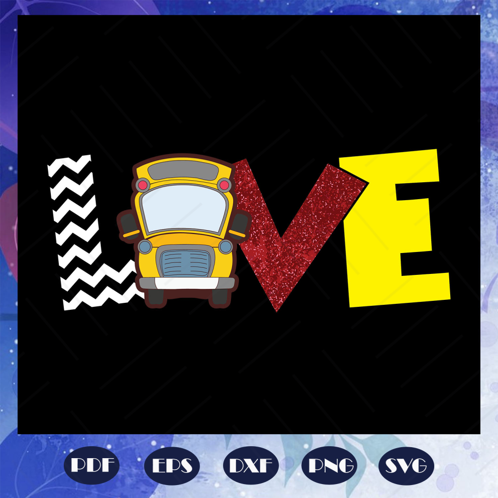Love bus SVG, bus svg, bus gift, hippie bus, bus driver, bus - Inspire ...
