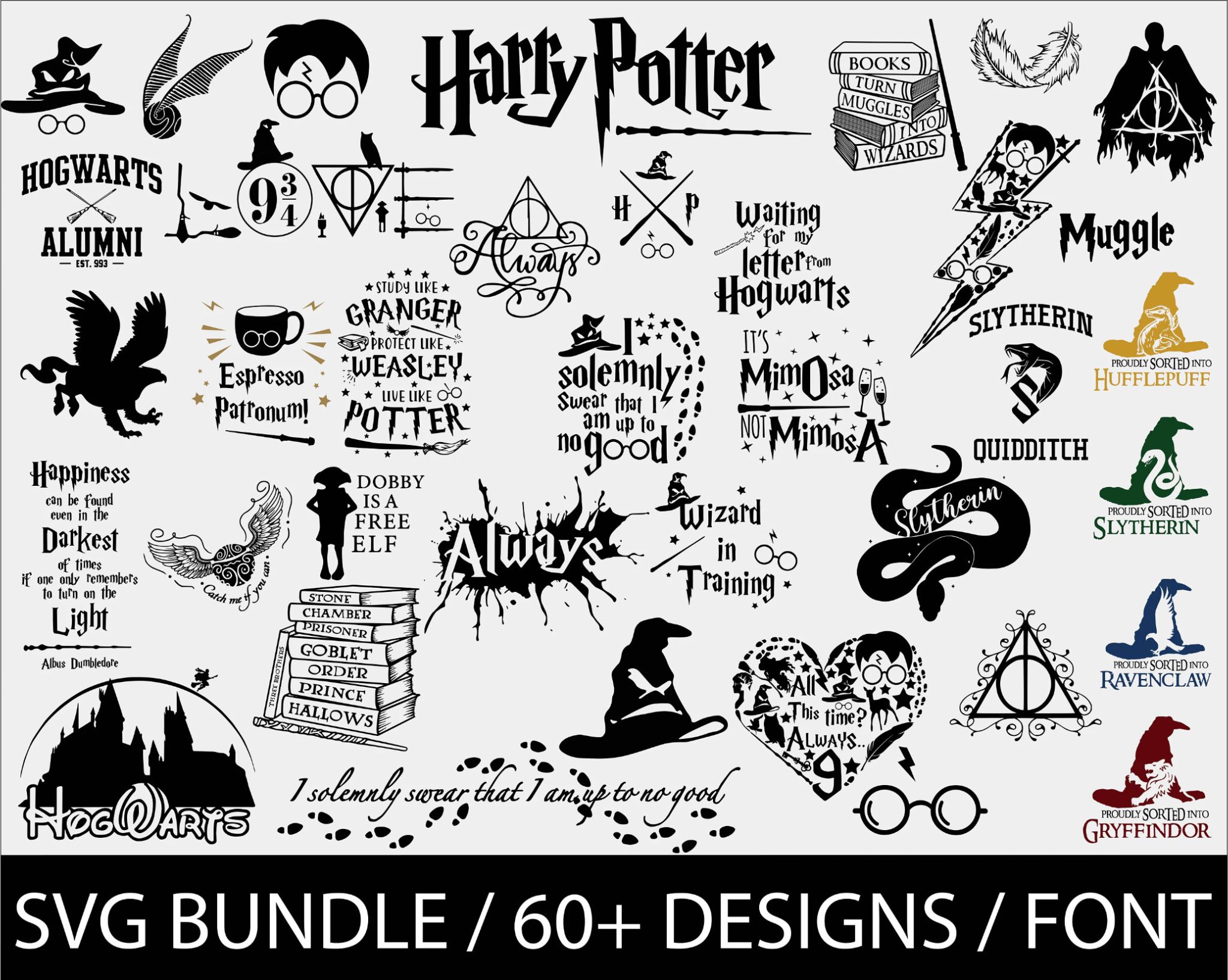 Files 220 Harry Potter Svg Bundle, Harry Potter Svg | Inspire Uplift