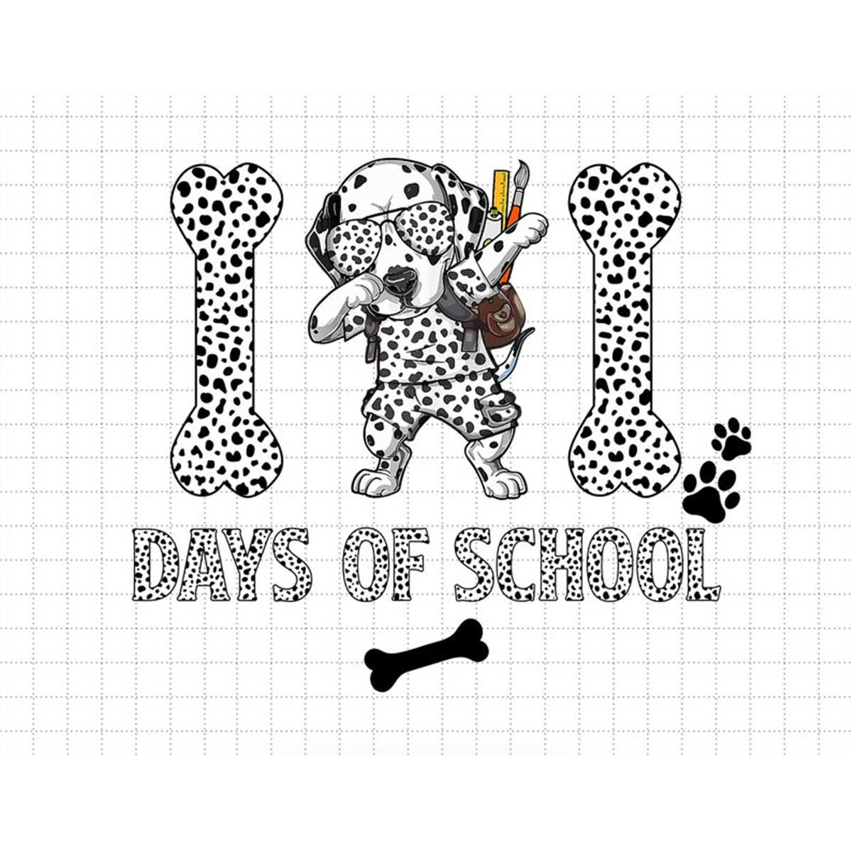 101 Days Of School Png Dalmatian Dog Png, 101 Days Smarter, | Inspire ...