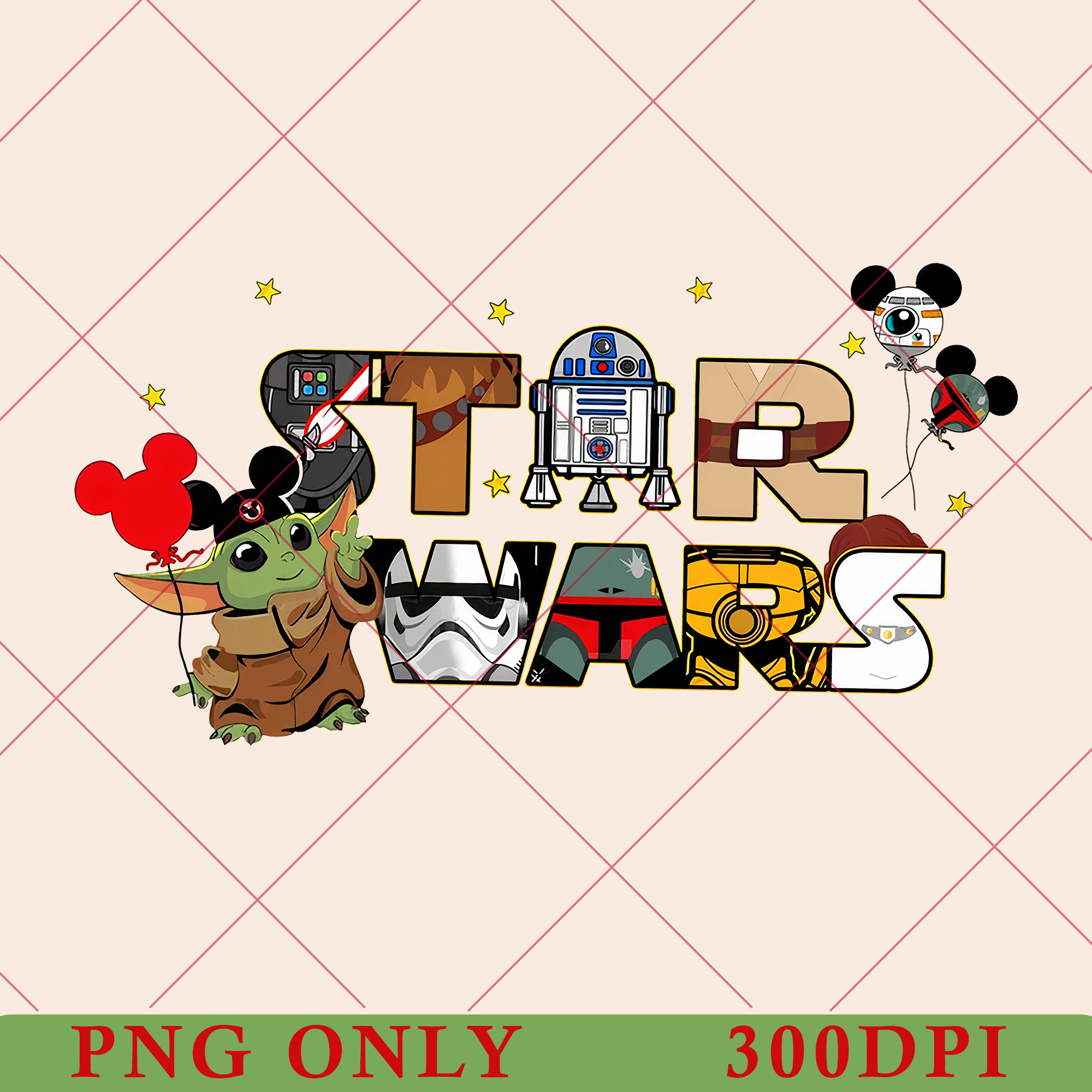 Retro Disney Star Wars PNG, Star Wars Disney PNG, Star Wars | Inspire ...