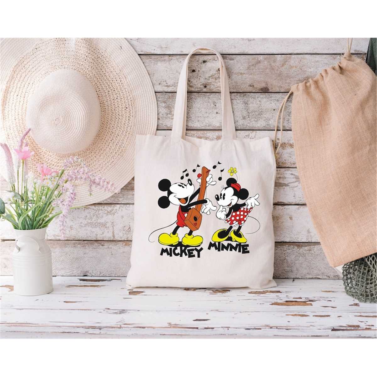 Disney Mickey And Minnie Tote Bag, Disneyland Tote Bag, Disn | Inspire ...