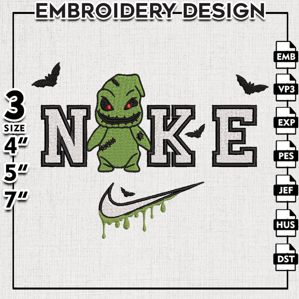 Oogie Boogie Embroidery Designs, Nightmare Before Christmas, - Inspire ...