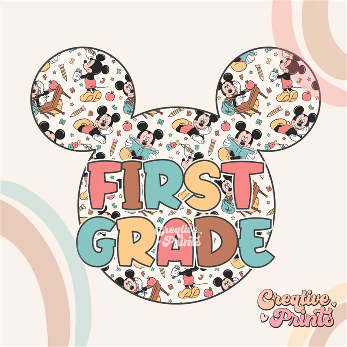 First grade Mouse ears PNG, Back To School Sublimation Desig | Inspire ...