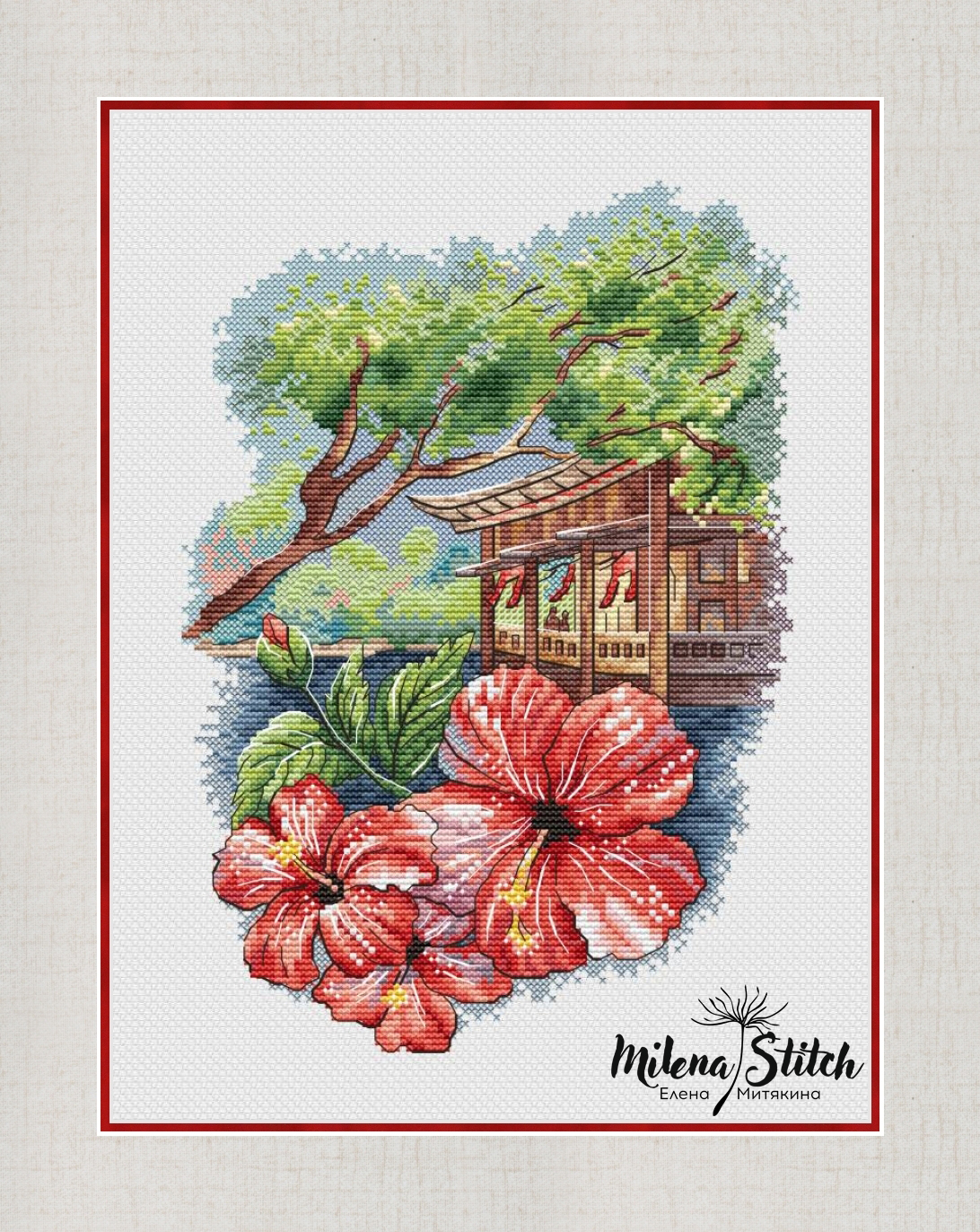 Korea Cross Stitch Pattern - Inspire Uplift