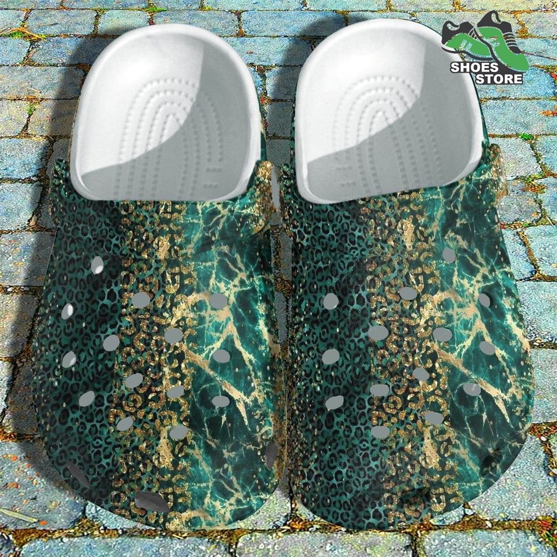 Deep Sea Leopard Vibes Thanksgiving Crocs Shoes, Forest Chee | Inspire ...