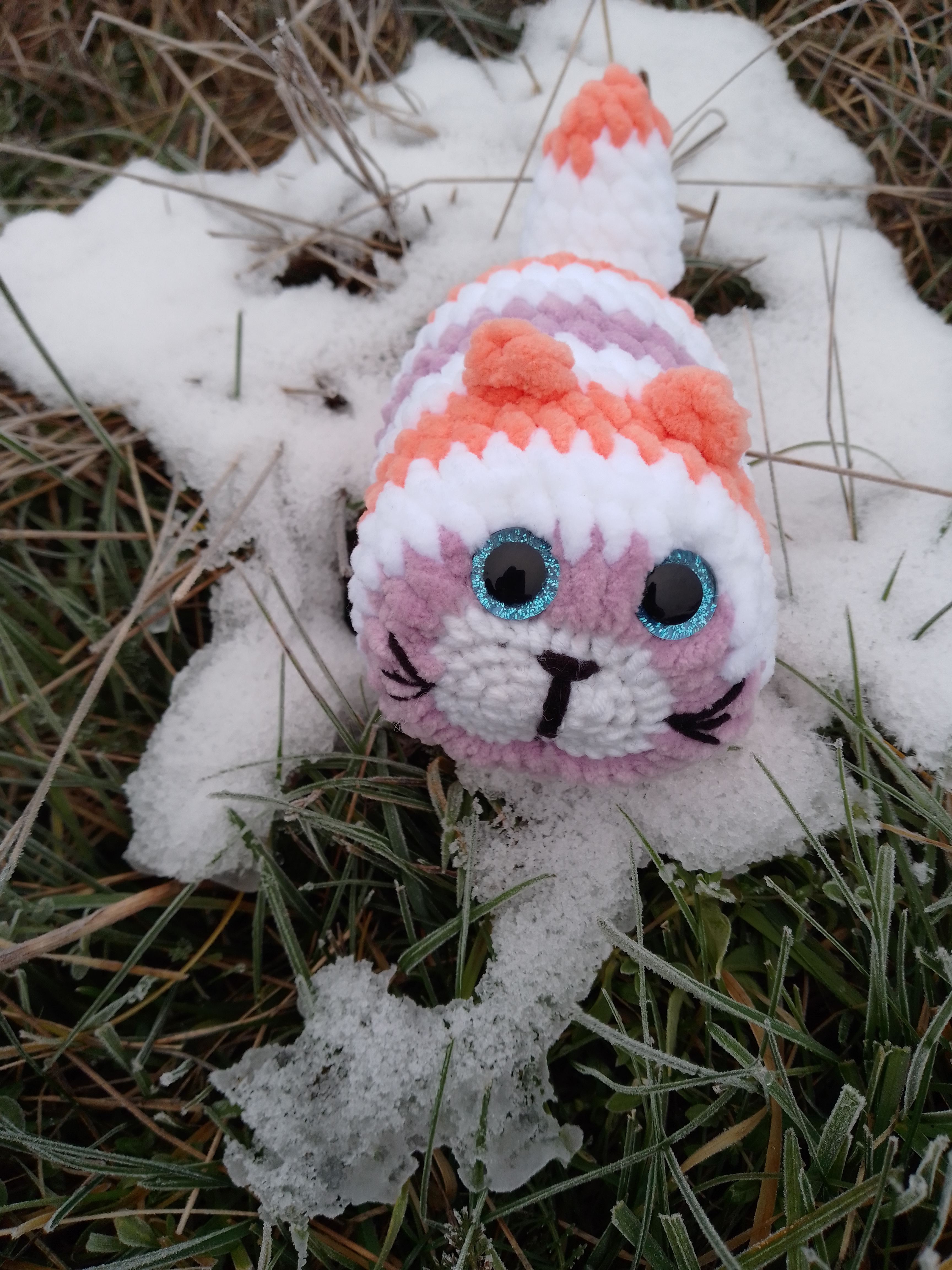 Crochet cat, crochet dumpling cat, plush cat | Inspire Uplift