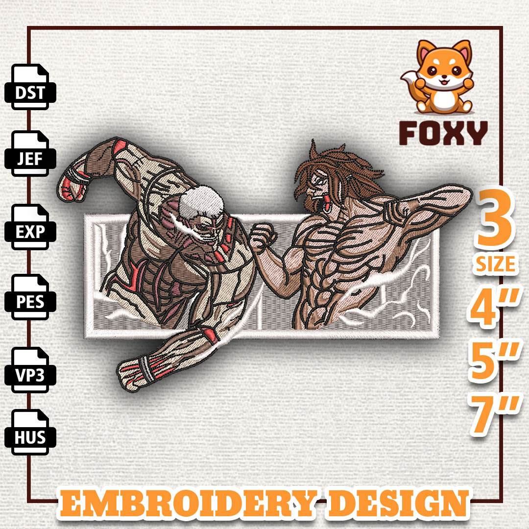 AOT Anime Design, Anime Embroidery Design, Anime Machine Emb - Inspire ...