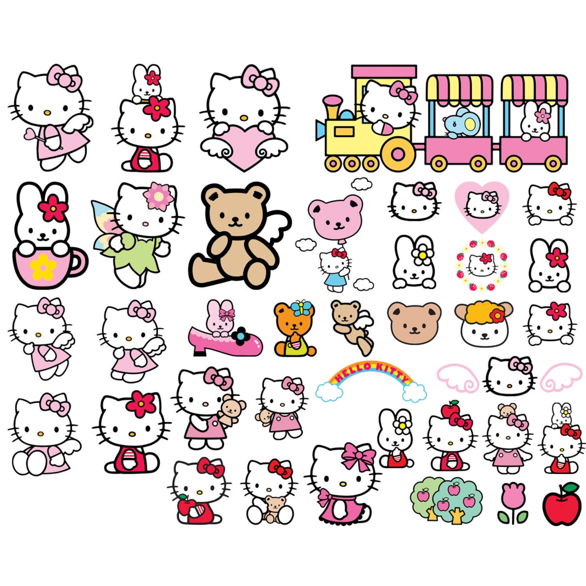 Hello Kitty Bundle SVG - PNG - EPS - DXF Instant Download Di | Inspire ...