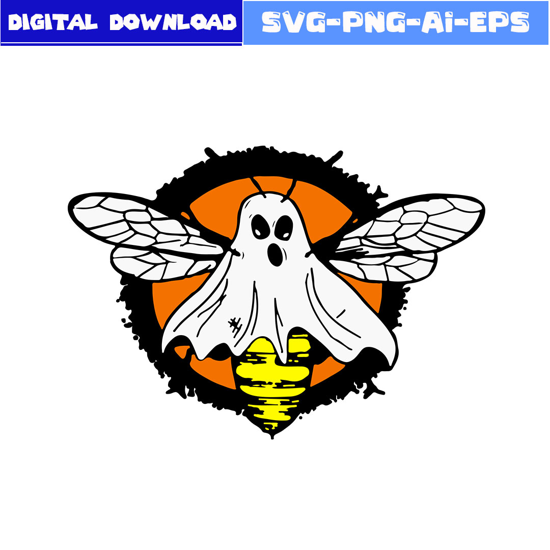 Boo Bee Ghost Spooky Svg, Bee Ghost Svg, Bee Svg, Ghost Svg, | Inspire ...