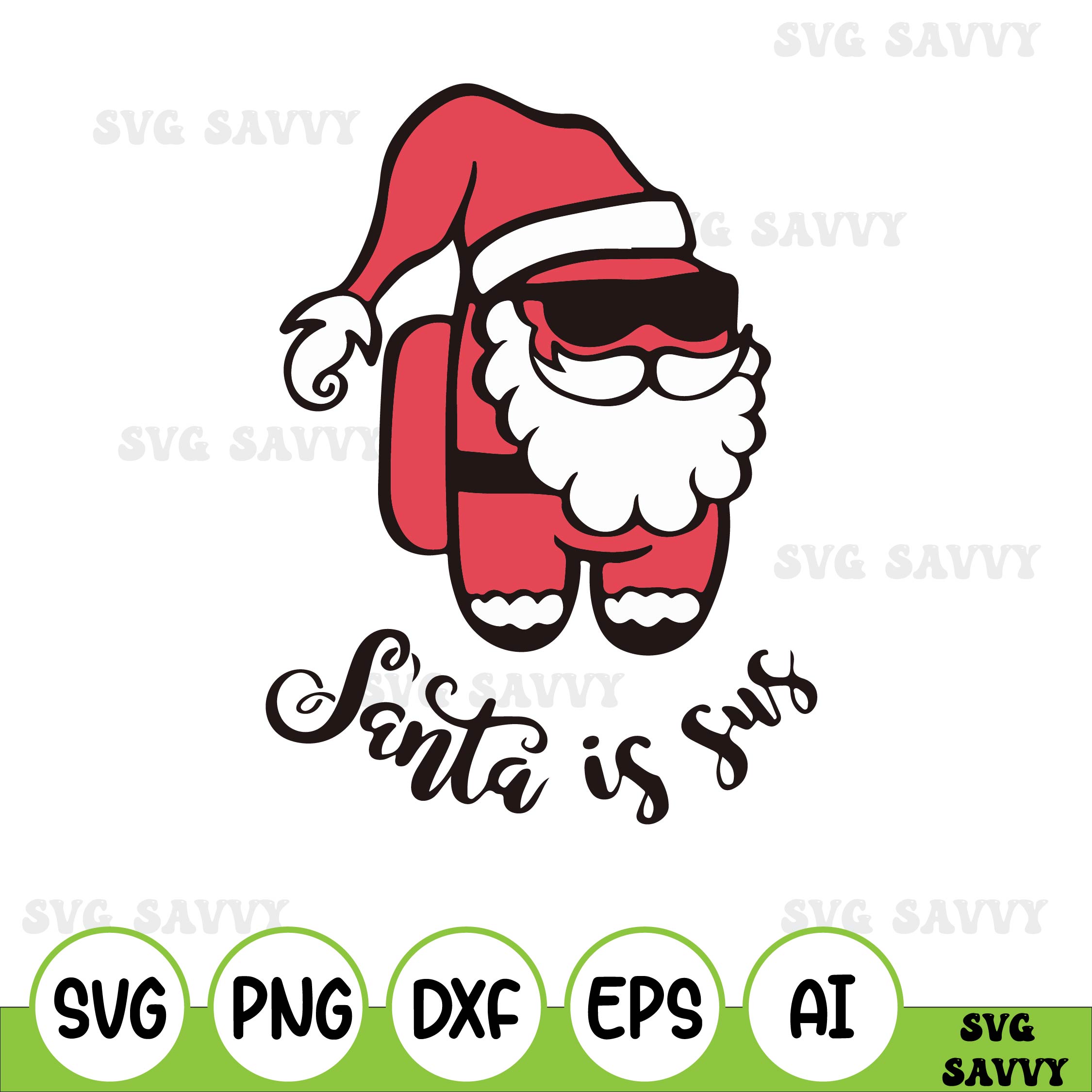 Christmas Among Us SVG, Santa is Sus svg, Xmas Funny svg, Am | Inspire ...