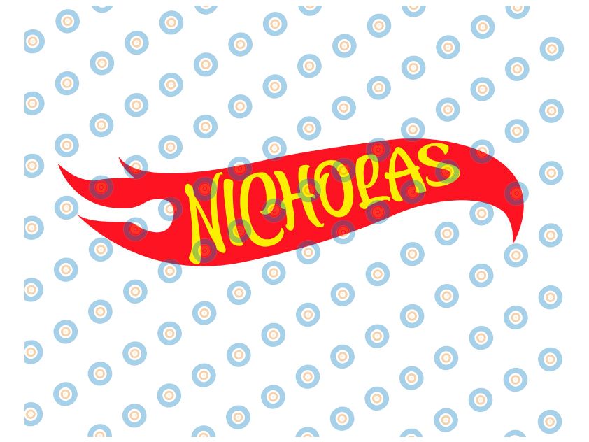 Personalized Name Hot Wheels custom logo with name, logo per | Inspire ...