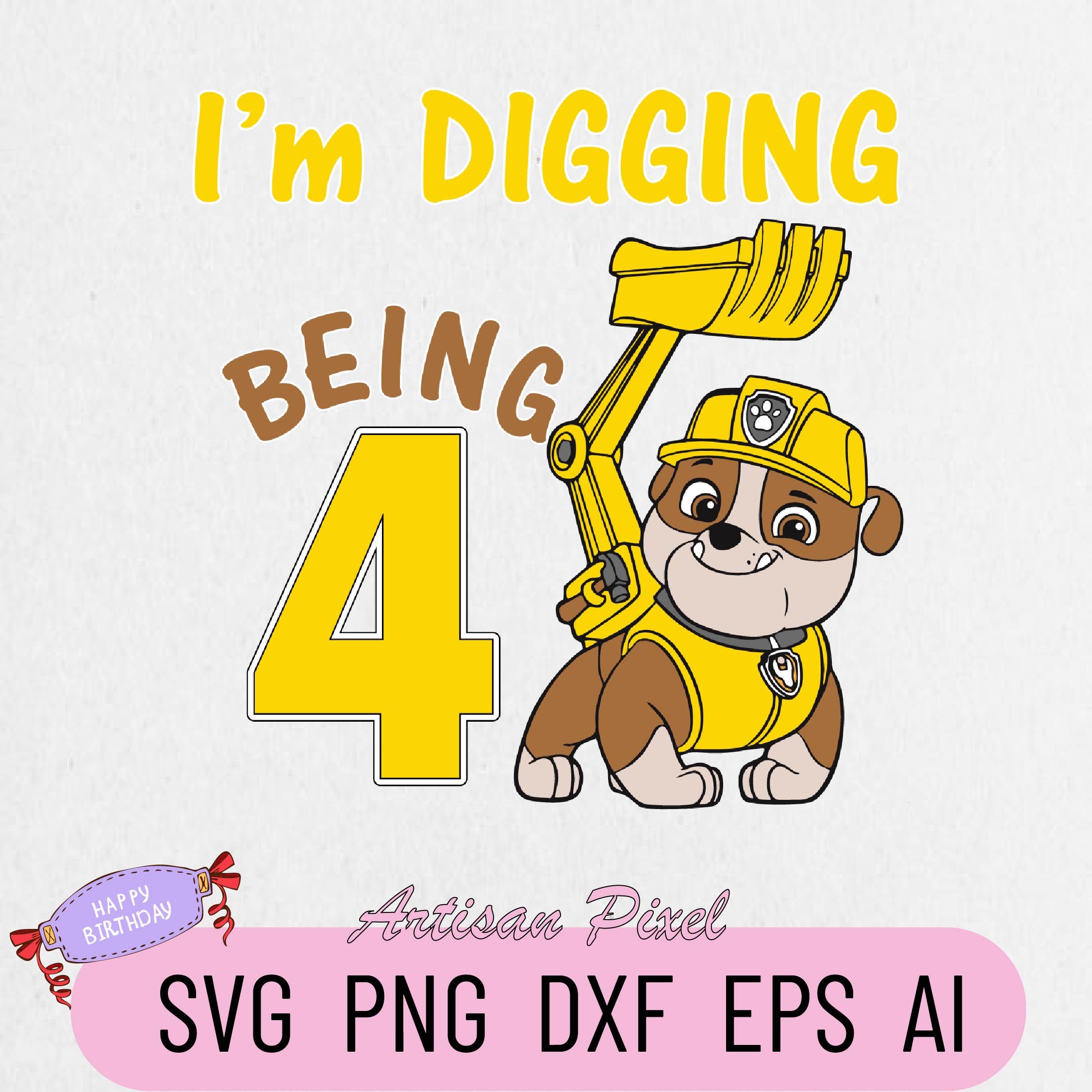 Paw Patrol Boys Svg, 4th Birthday Svg | Inspire Uplift
