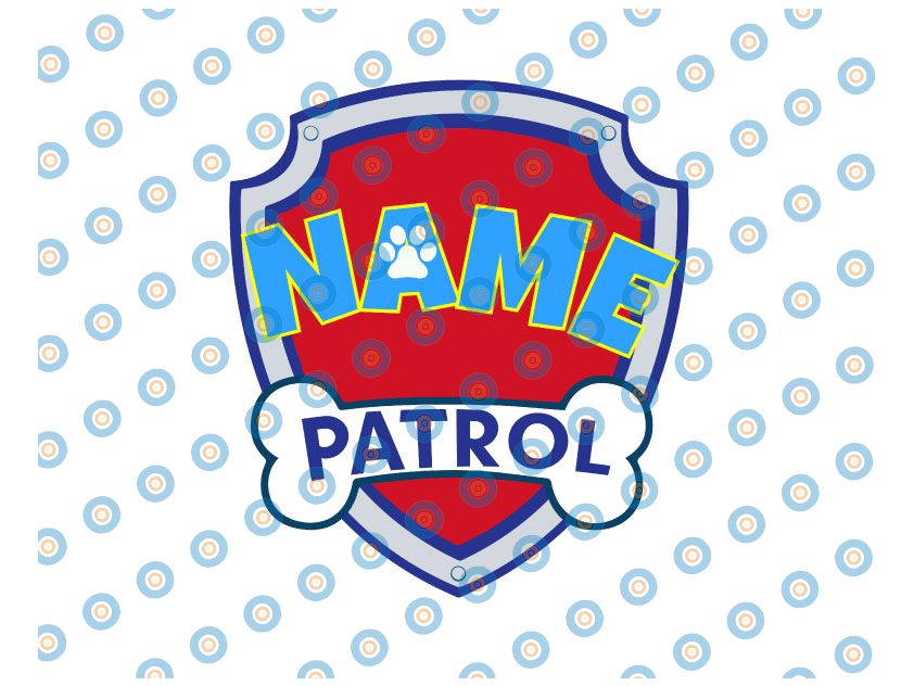 Custom Name Patrol logo, Personalized Name patrol clipart, c | Inspire ...