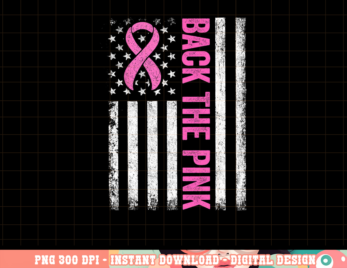 Back The Pink Breast Cancer Awareness Flag Toddler Women Men | Inspire ...