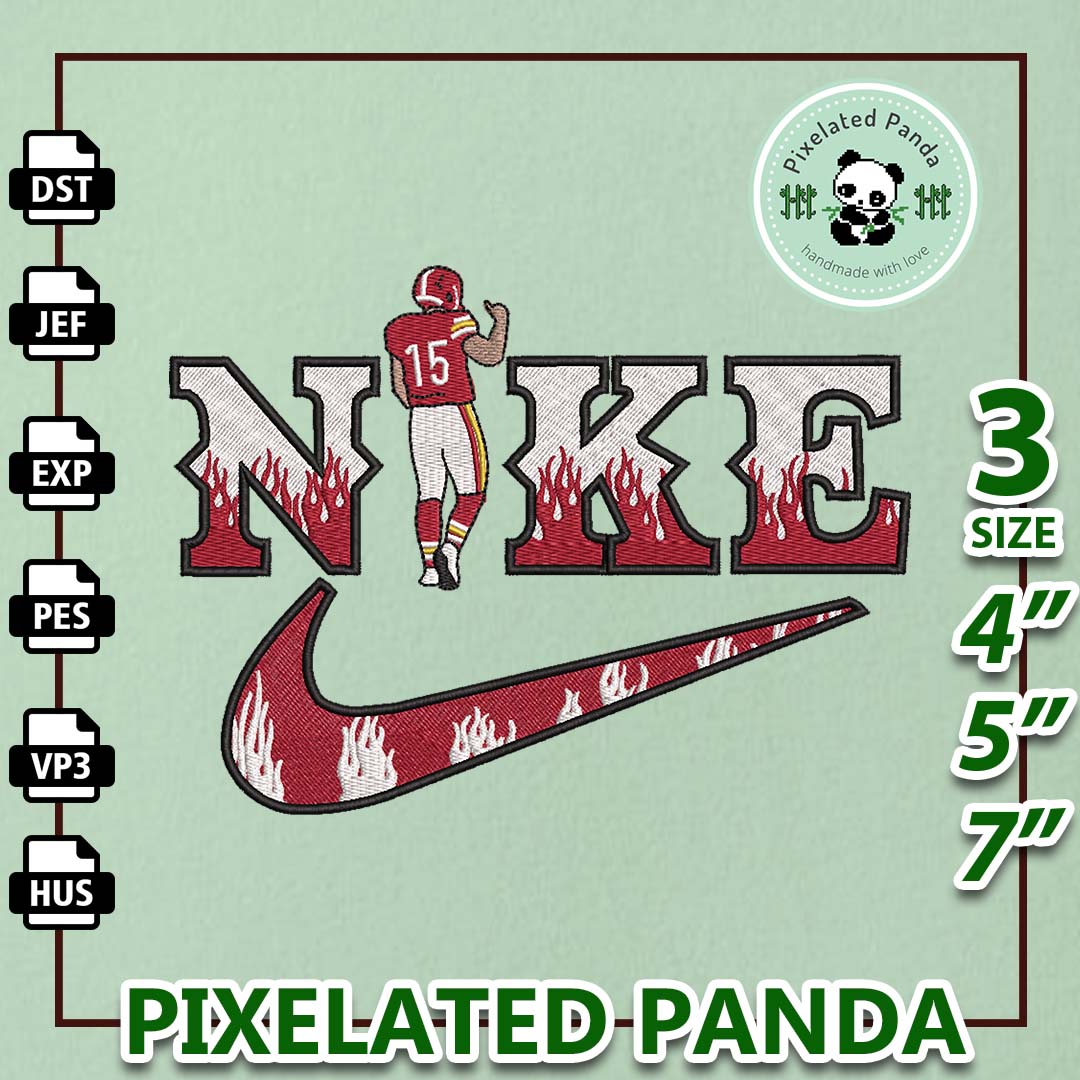 NIKE NFL Kansas City Chiefs Logo Embroidery Design, NFL Logo | Inspire ...