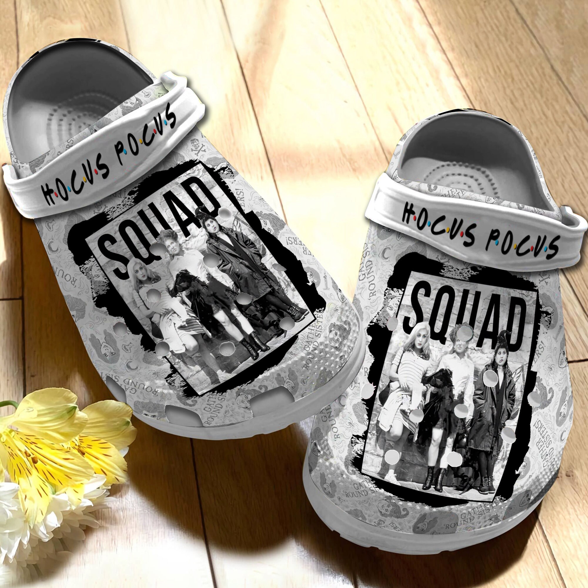 Squad Hocus Pocus Friends Crocs Clog Shoes, Squad Hocus Pocu | Inspire ...