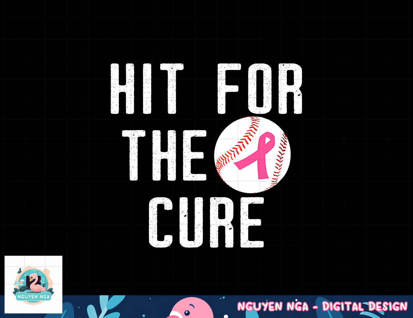 Baseball Breast Cancer Awareness Hit for the Cure Men Women | Inspire ...
