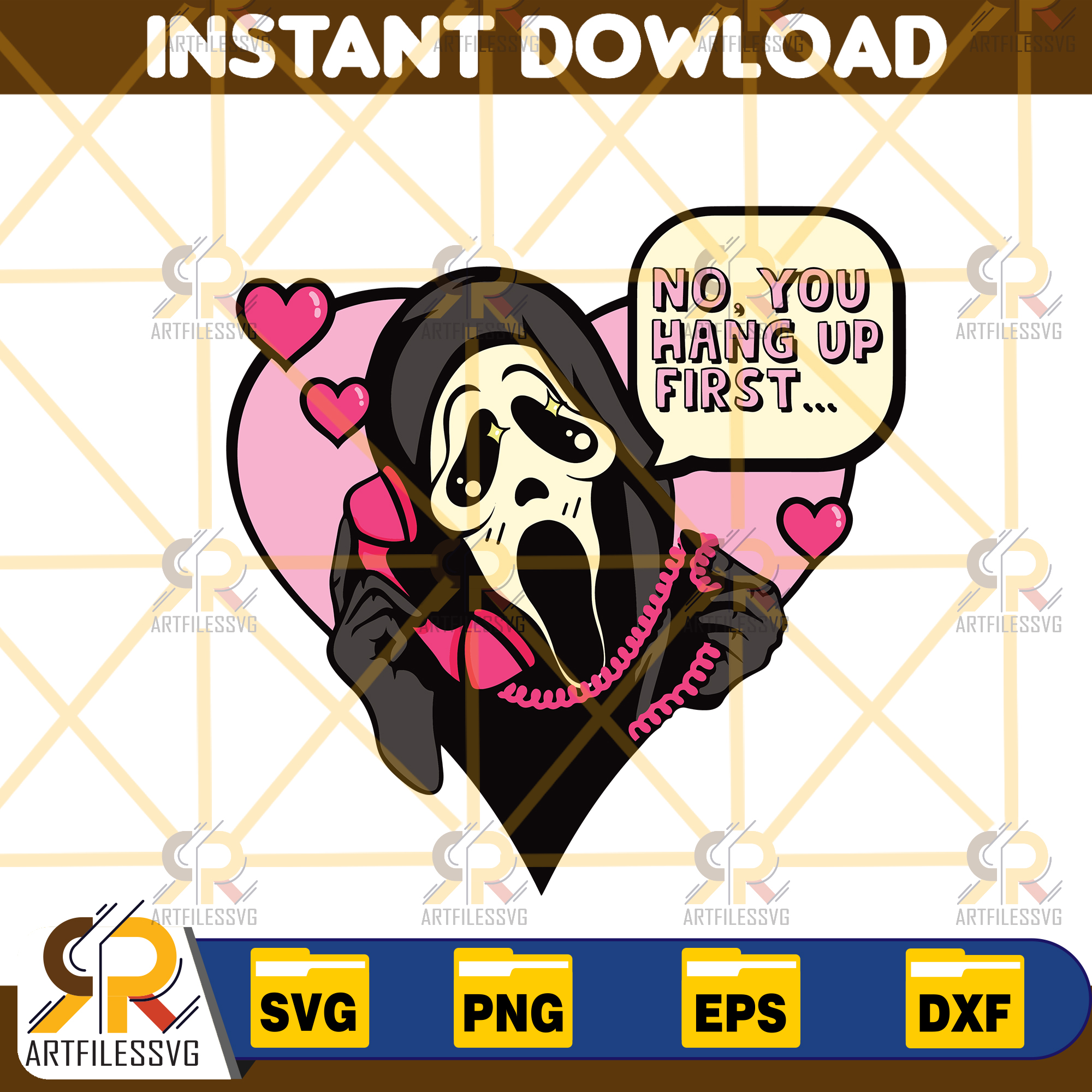 Scream Svg, No You Hang Up Svg, Ghost Face svg Funny Horror | Inspire ...