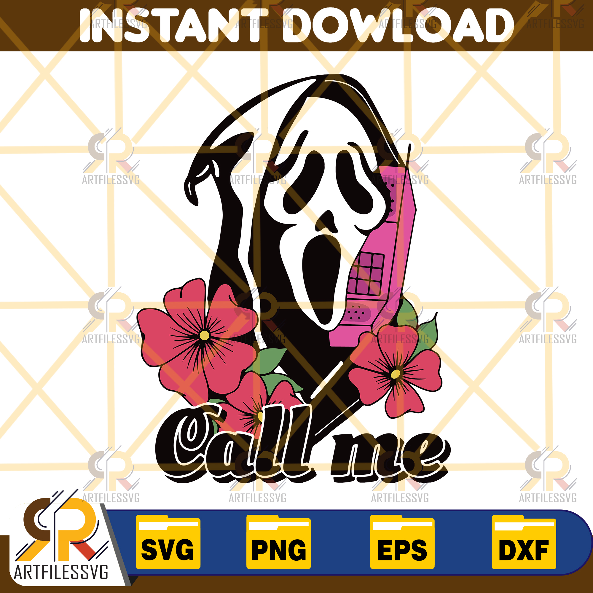 Scream Svg, No You Hang Up Svg, Ghost Face svg Funny Horror | Inspire ...