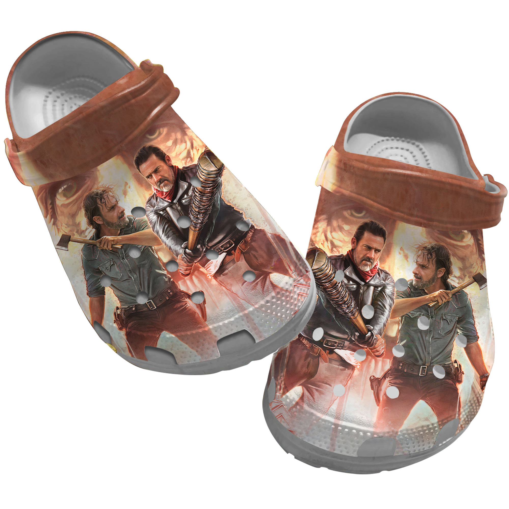 The Walking Dead Clog Shoes Unisex, The Walking Dead Crocs, | Inspire ...