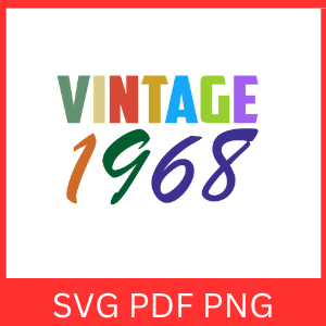 Vintage 1968 Retro Svg|VINTAGE 1968 SVG DESIGN |Vintage 1968 | Inspire ...