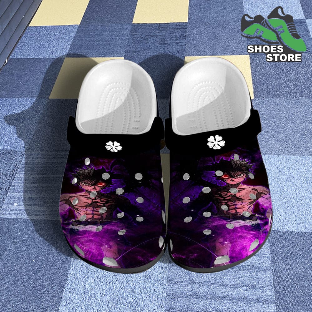 Asta Black Clover Anime Crocs Shoes, Anime Crocs, Cartoon Cr | Inspire ...