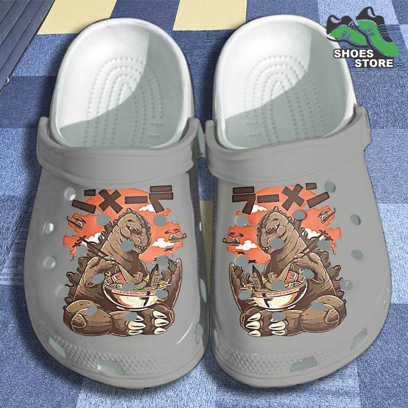 Godzilla Anime Crocs, Funny Anime Godzilla Noodle Japan Exce - Inspire ...