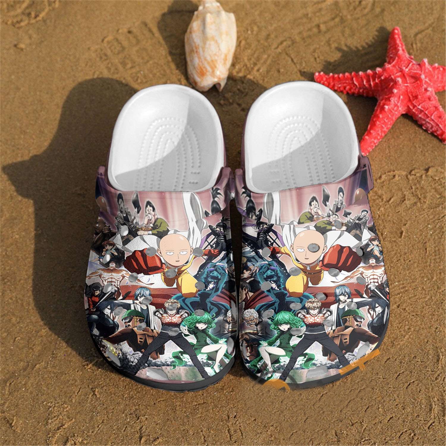One Punch Man Saitama Anime Crocs Clog Shoes, Anime Crocs, O | Inspire ...