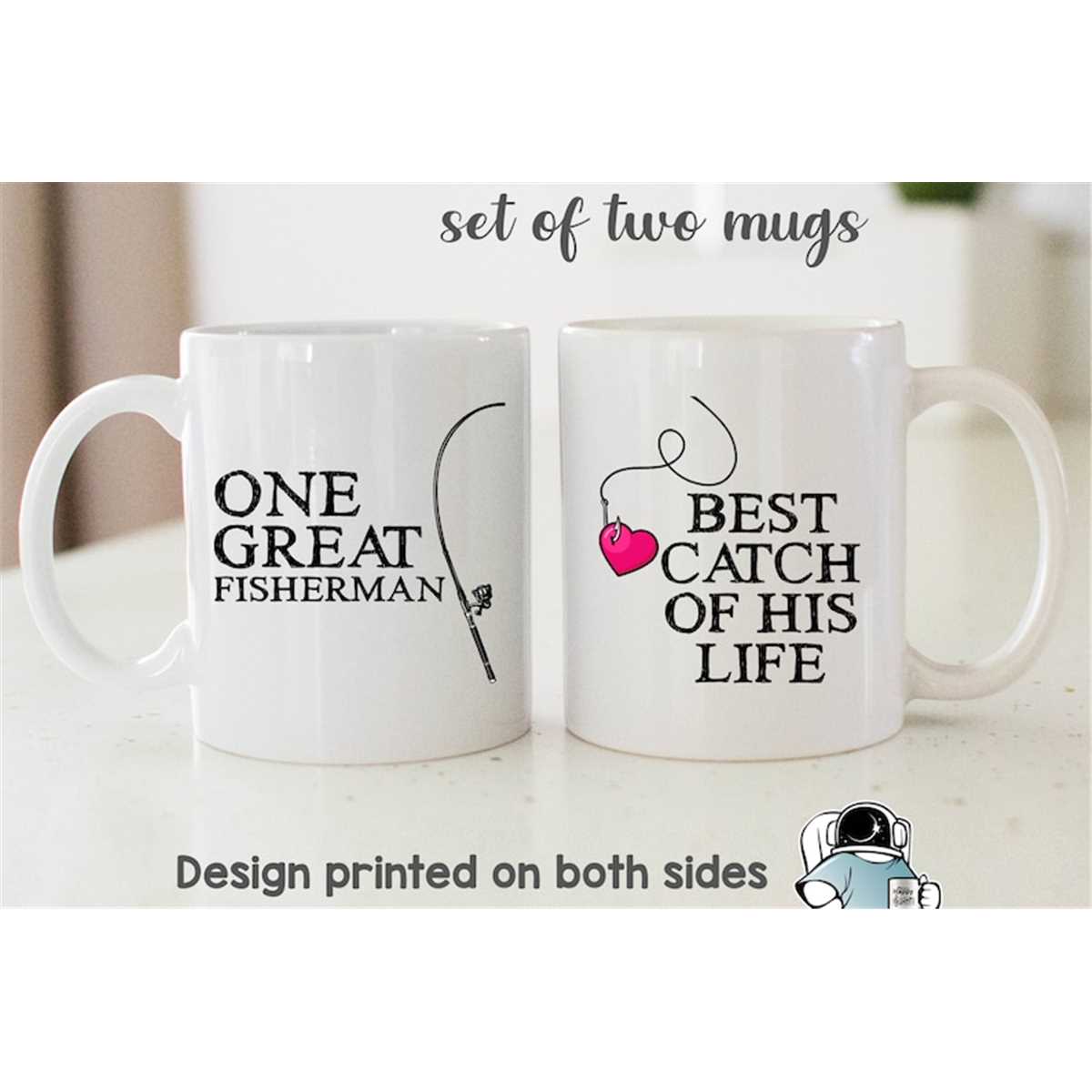 Fishing Matching Mug Set, Best Catch Couples Mug, Matching G | Inspire ...