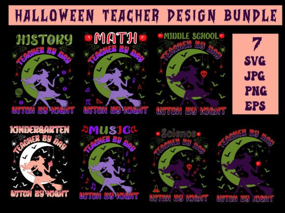 Halloween Teacher Design Bundle (SVG) | Inspire Uplift