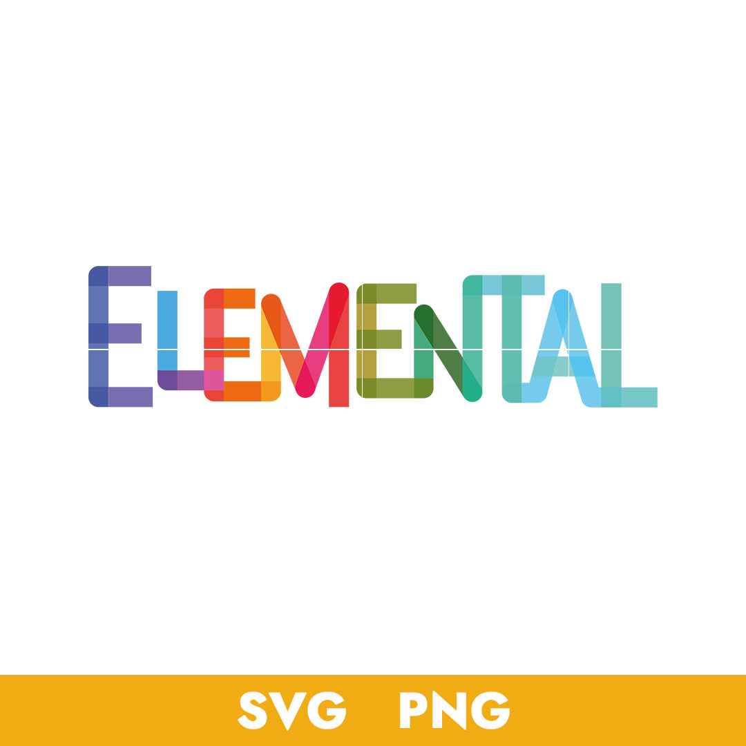 Elemental Logo Svg, Elemental Svg, Disney Pixars Elemental S - Inspire ...