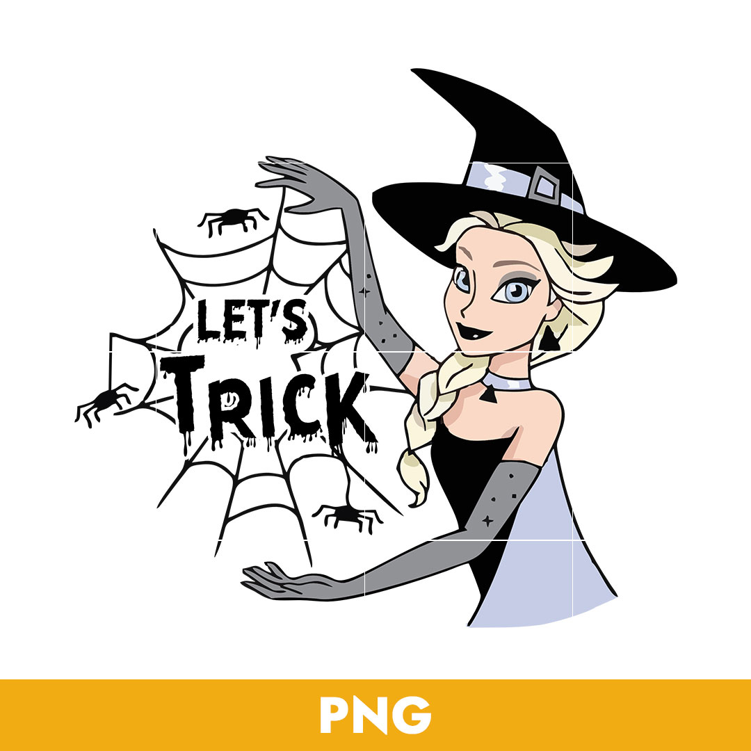 Let's Trick Png, Elsa Witch Png, Princess Halloween Png, Dis | Inspire ...