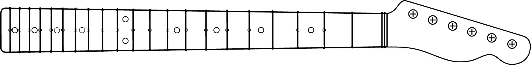 FENDER TEIECASTER GUITAR NECK LINE ART VECTOR FILE Black whi - Inspire ...