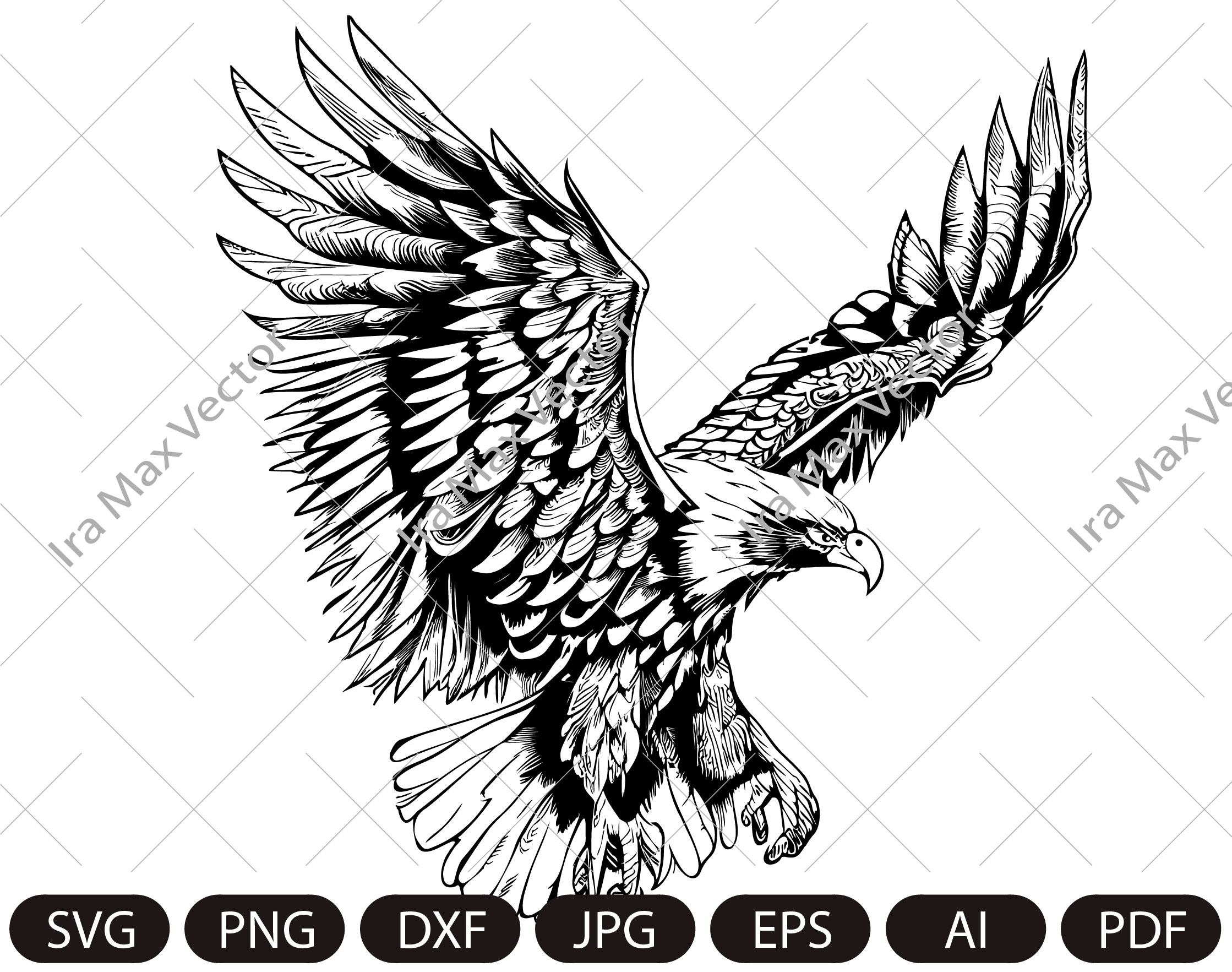 Eagle Svg, Eagle Attacks Svg, Eagle USA Svg, American Eagle | Inspire Uplift