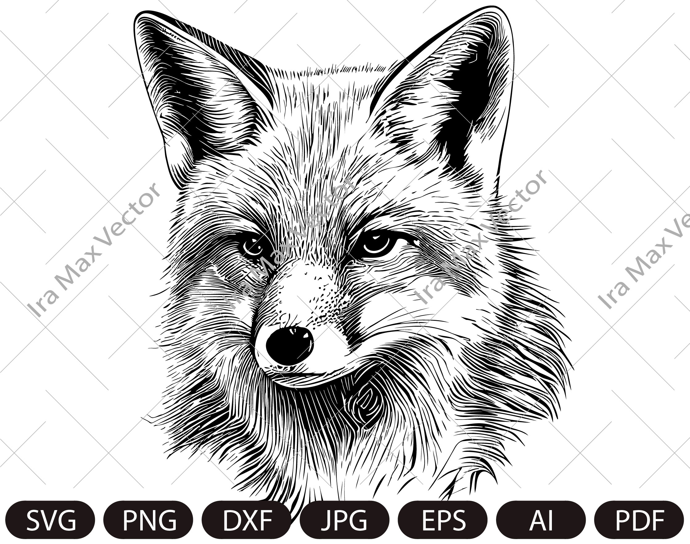 FOX Face svg / Fox Head svg / Fox svg /Fox Mascot svg / Fox | Inspire ...