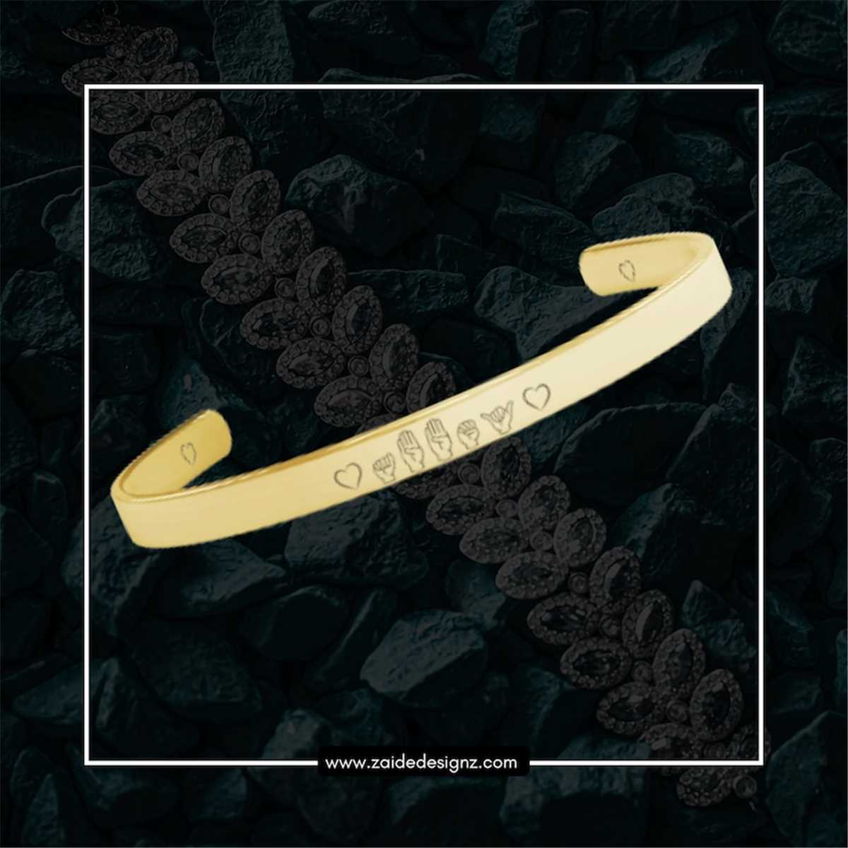 ASL Bracelet, ASL Jewelry, ASL Gifts, Sign Language Jewelry, | Inspire ...