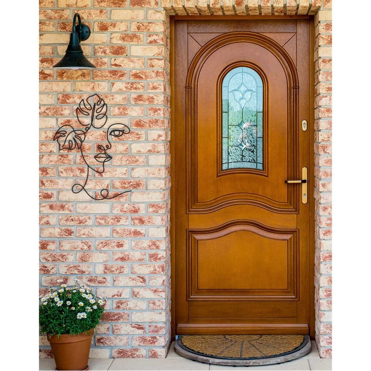 Metal Face, Minimalist Metal Art, Geometric Metal Wall Art, | Inspire ...