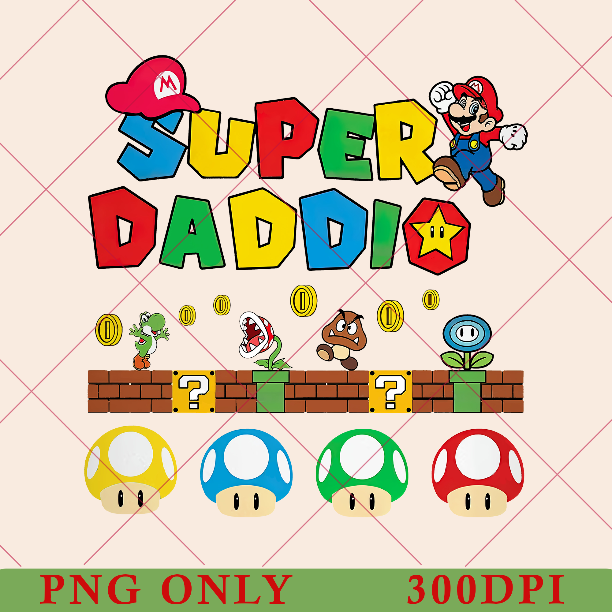 Super Mario PNG, Super Daddio Game PNG, Mario Family PNG, Da | Inspire ...