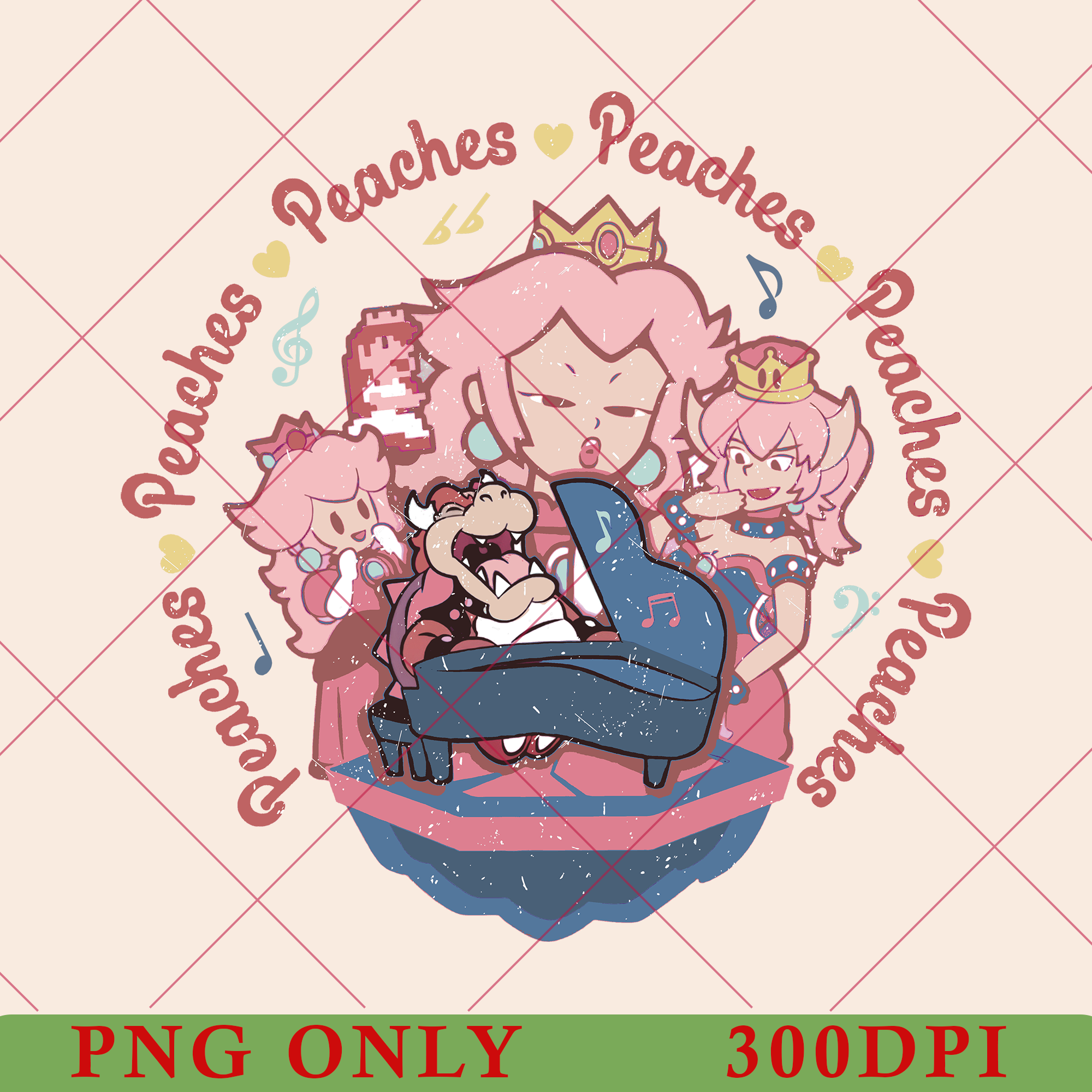 Retro Princess Peach PNG, Princess Peach Mario PNG Feeling P | Inspire ...