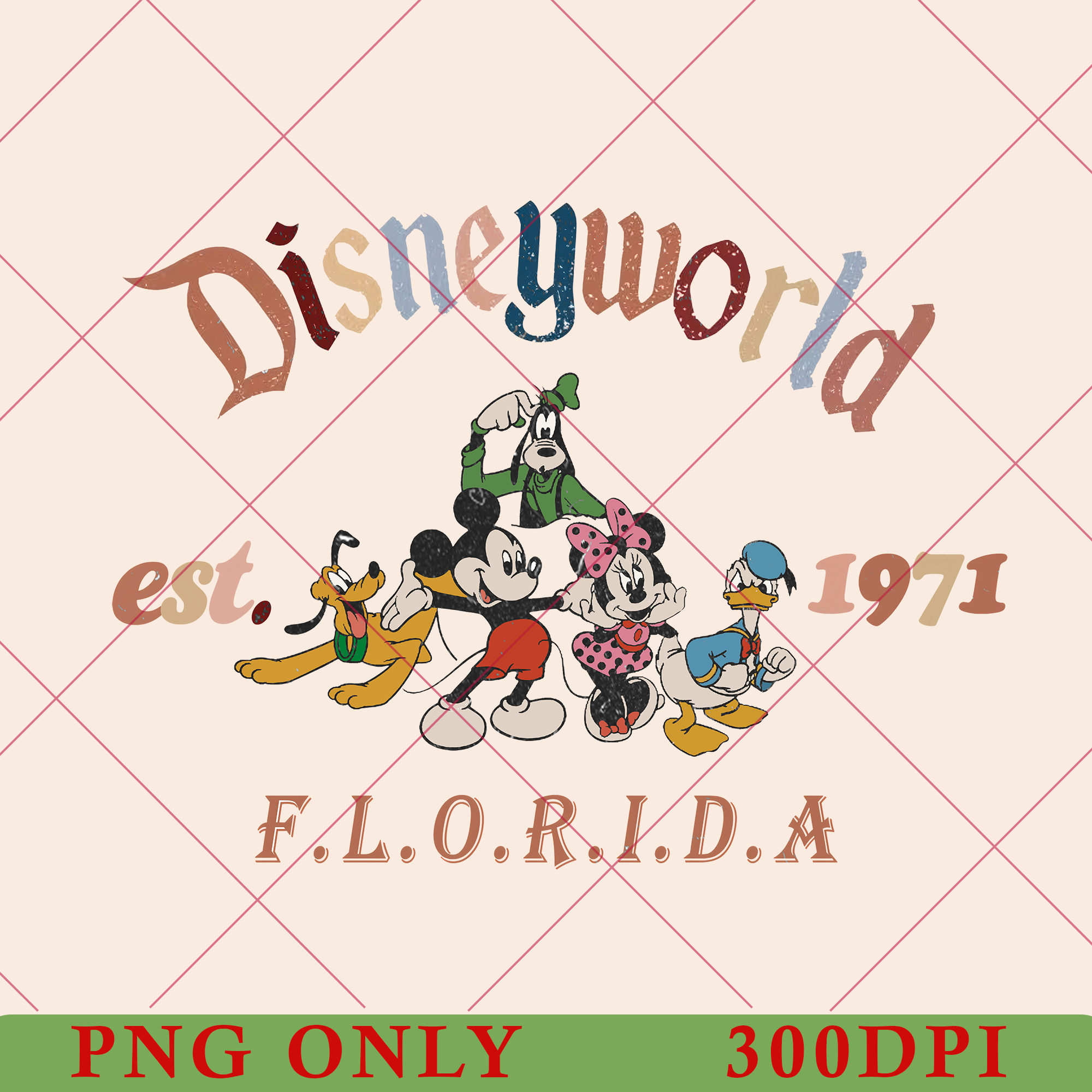 Retro Disney World Est. 1971 PNG, Disney World, Disney PNG, | Inspire ...