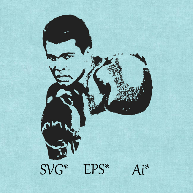 Muhammad Ali The Great American Boxer SVG, World Champion,Wo - Inspire ...